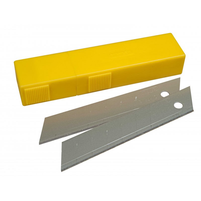 Lot de 10 lames de cutter 25 mm avec distributeur - STANLEY - Manubricole